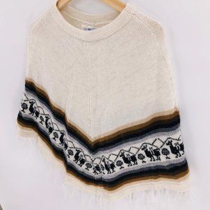 Inka Quechua | Sweaters | Authentic Hand Made Wool Fringe Poncho From ...